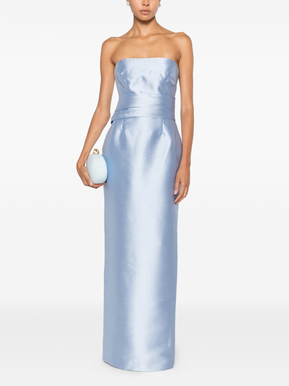 SOLACE LONDON Solace London Ingrid Strapless V-Neck Maxi Dress